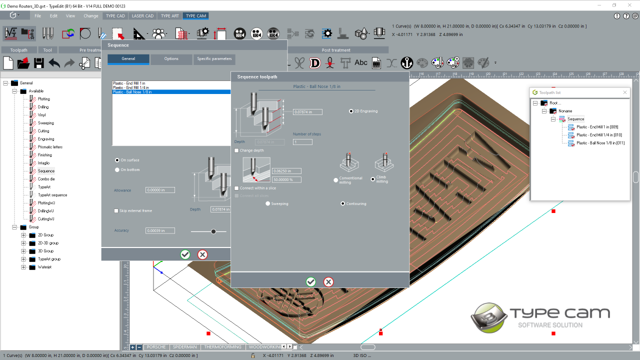 Discover TYPE CAM the CAM module of TYPE EDIT | TYPE EDIT