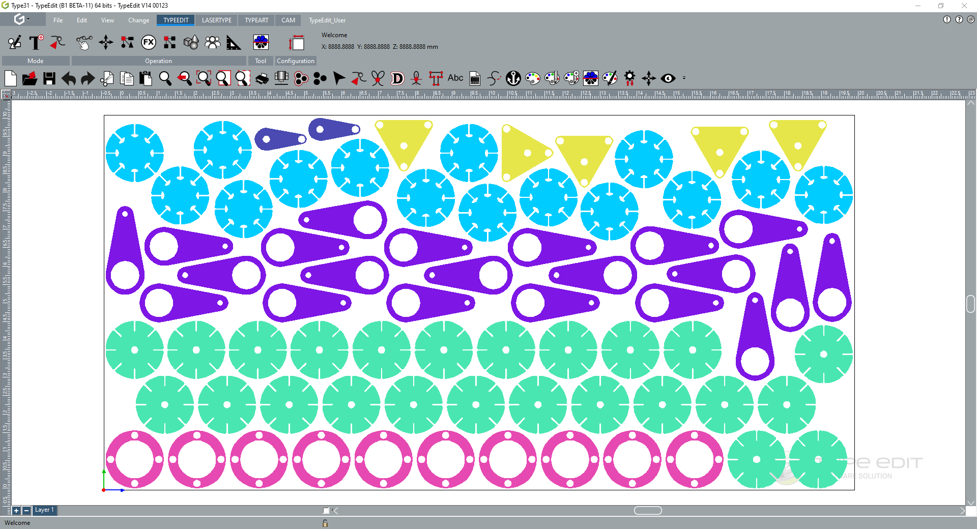 True Shape Nesting Optimization with saved strategies | TYPE EDIT